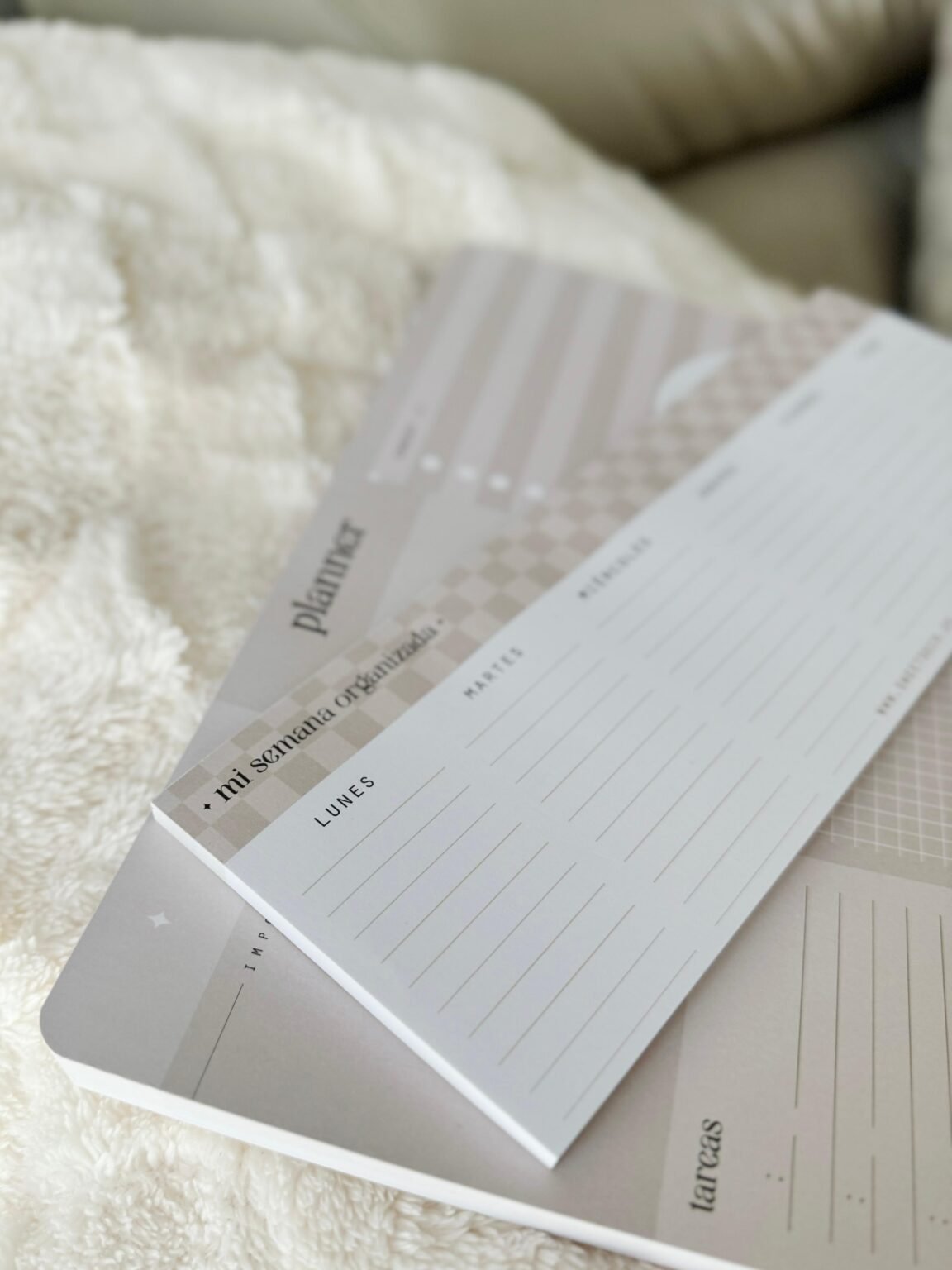 Planner semanal - Arena con imán - Sweetdeco.uy
